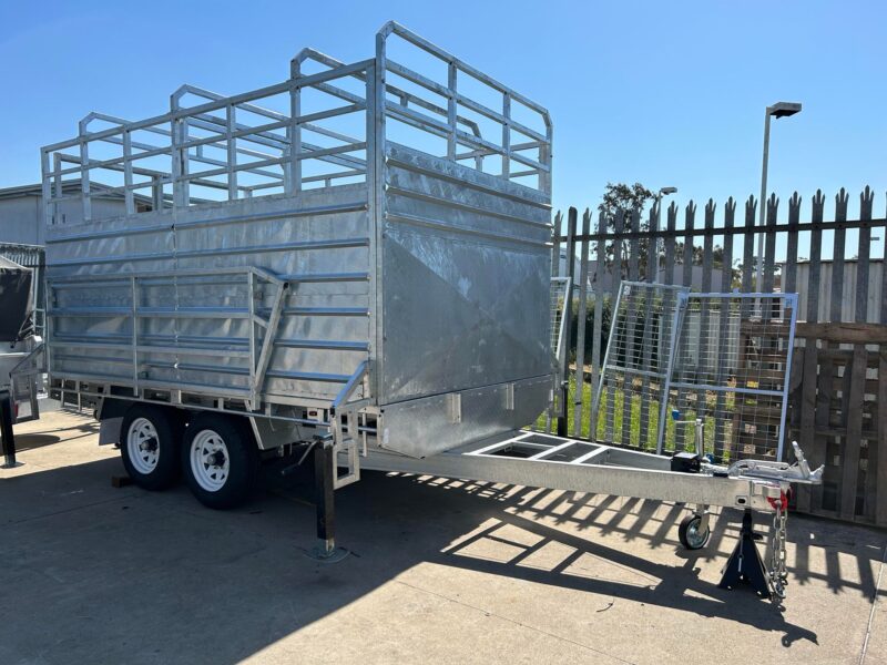 12×7 Flat Top Livestock/ Cattle Trailer ATM 3500KG With Side Rails And ...