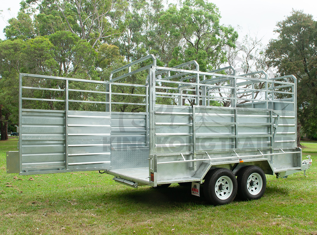 12×6 LIVESTOCK/ CATTLE TRAILER ATM 3500KG WITH SIDE RAILS AND RAMPS ...